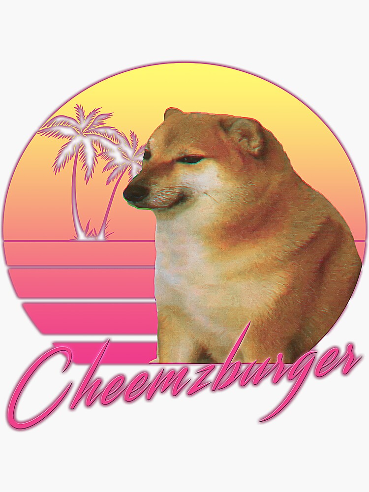 "Tazas Cheems Meme" Sticker by andrahortyanan | Redbubble