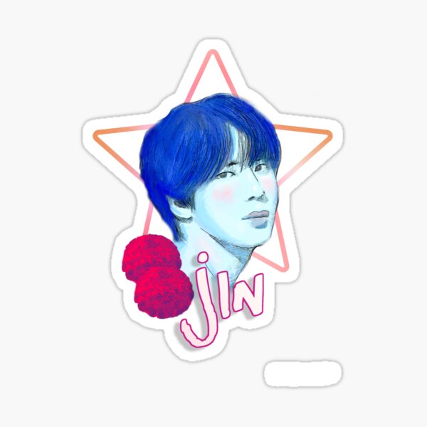 "Jin BTS" Sticker for Sale by fenixinlove | Redbubble
