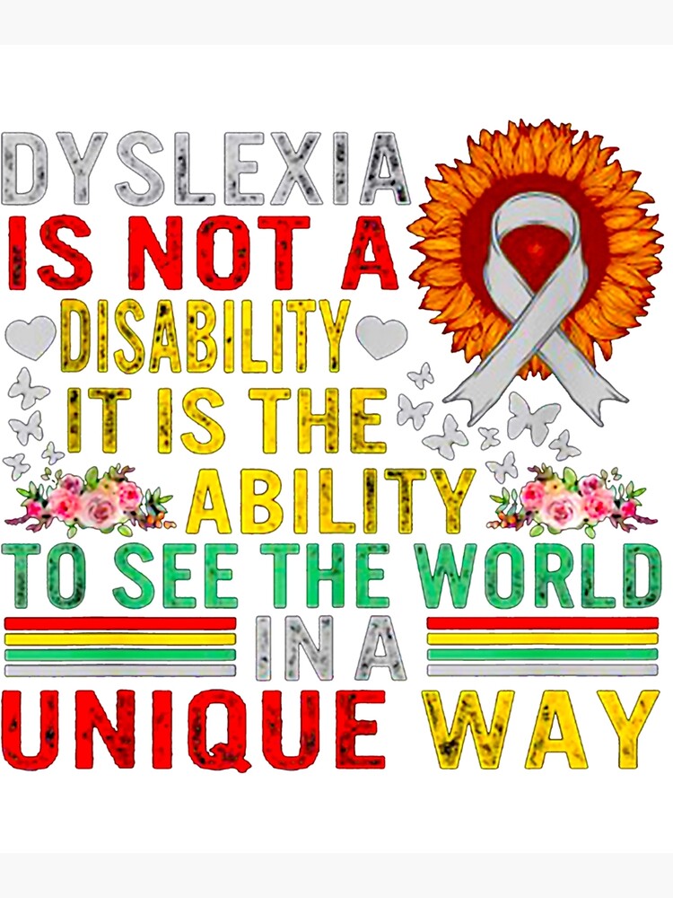 "World Dyslexia Awareness Day " Poster for Sale by EthanCameron | Redbubble
