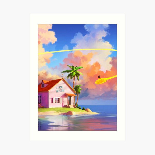 "Master Roshi Kame House - Dragon Ball - Artwork" Art Print for Sale by ...