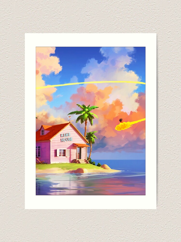 "Master Roshi Kame House - Dragon Ball - Artwork" Art Print for Sale by ...