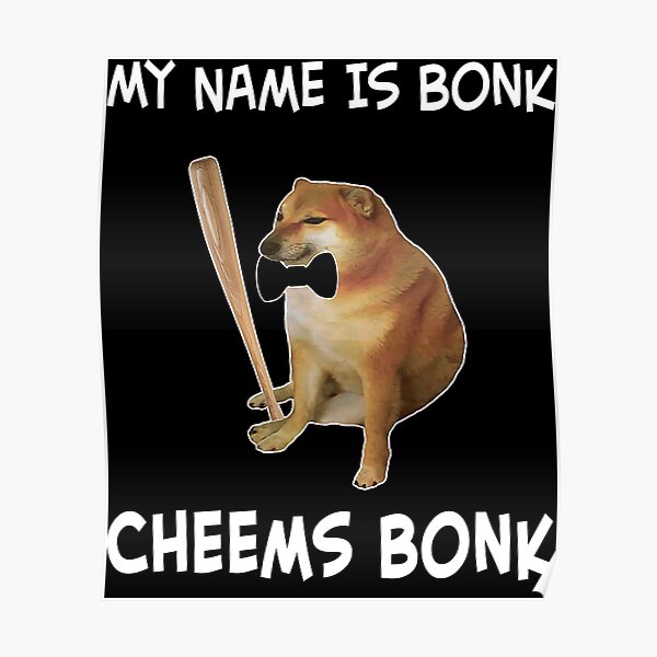 "Tazas Cheems Meme" Poster by andrahortyanan | Redbubble