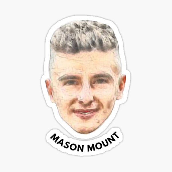 "Mason Mount Face Illustration " Sticker by KeiraSteele | Redbubble