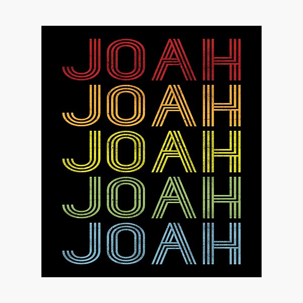 Lámina fotográfica «Camiseta con nombre de Joah - Camiseta de artículo ...