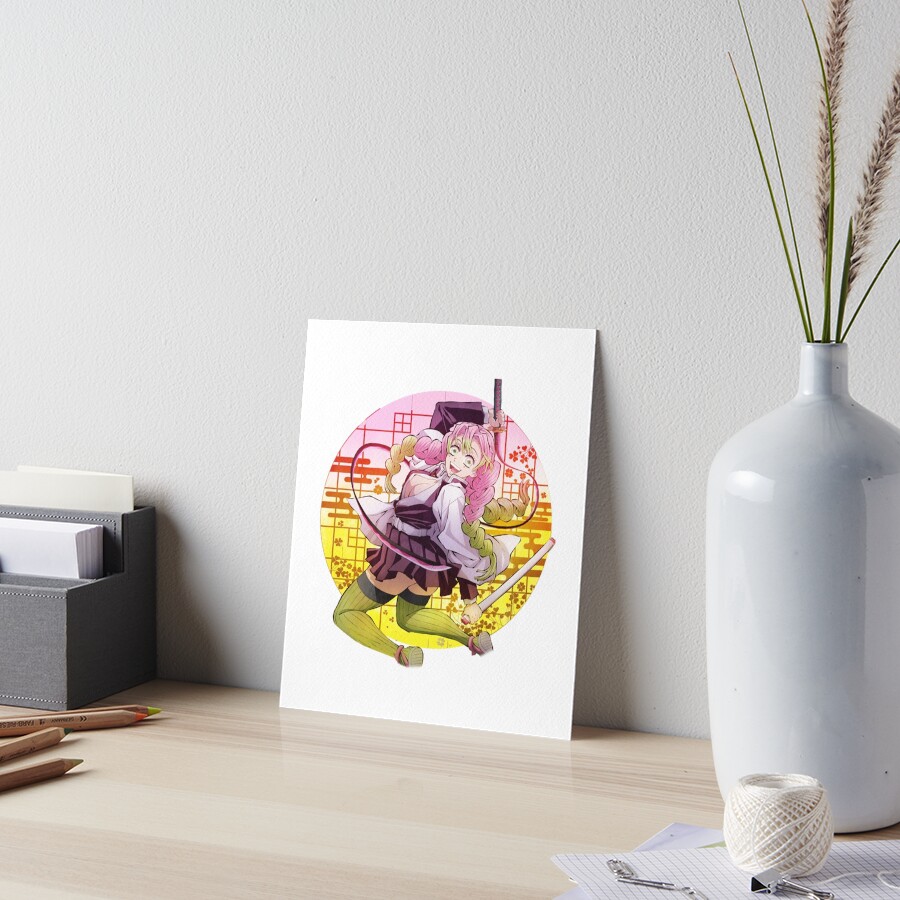 "mitsuri kanroji" Art Board Print by AnimeXtreme | Redbubble
