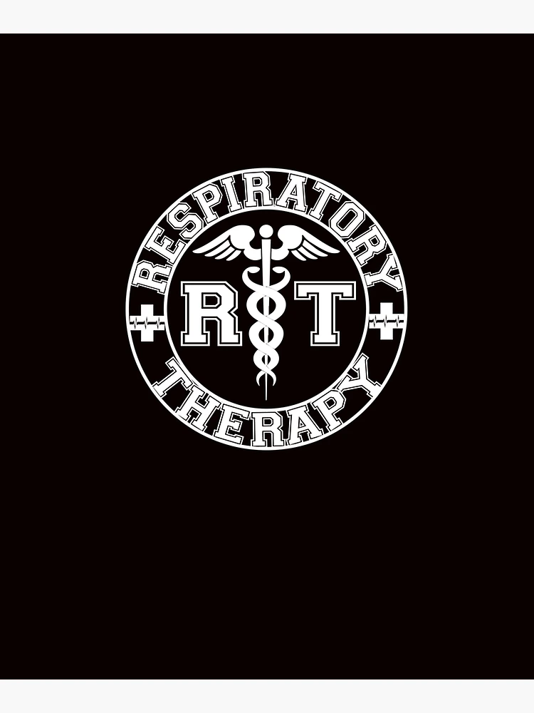 Respiratory Therapy Logo Respiratory Therapist, RT, Caduceus Symbol