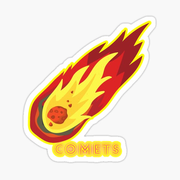 "Comets" Sticker by SaturnRings64 | Redbubble