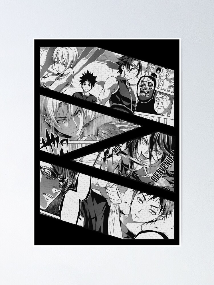 Food Wars Shokugeki No Soma Manga Panel Design Poster For Sale By Animedesignshop Redbubble