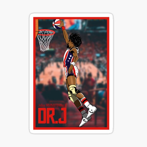"Dr.J" Sticker by Jessicarod | Redbubble
