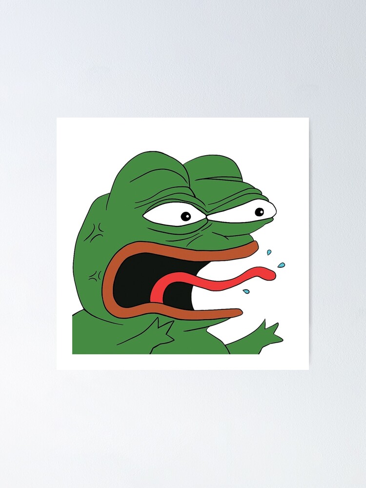 "Angry Pepe the Frog" Poster for Sale by PepeAndFrens | Redbubble