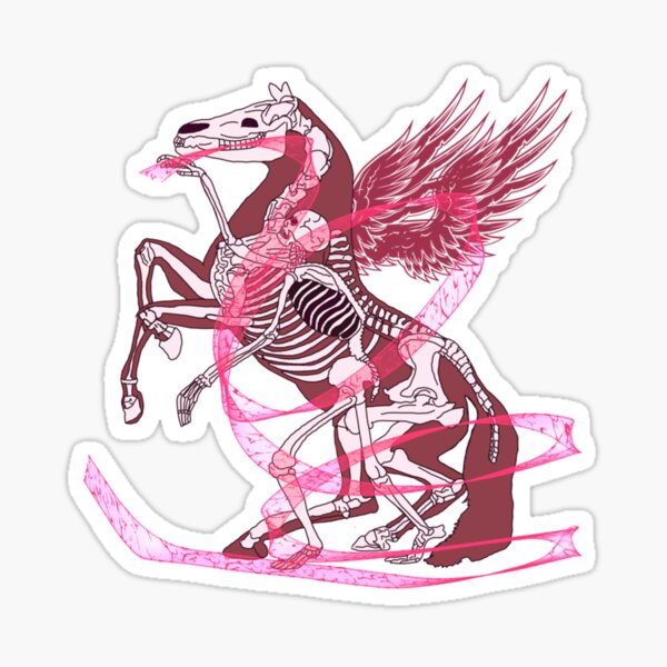 "Skeleton Art " Sticker for Sale by pebbyforevees | Redbubble