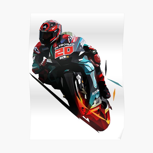 "Fabio Quartararo Low Poly " Poster for Sale by Oqupjavsi | Redbubble