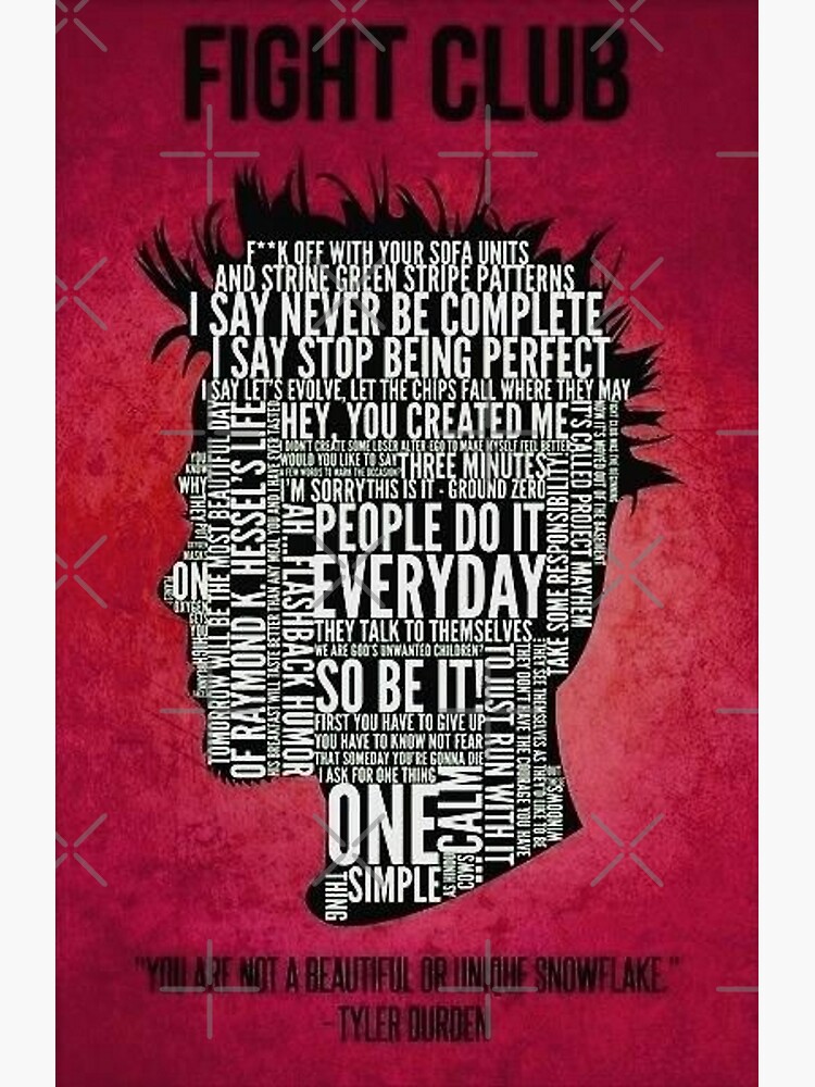 "Fight Club by David Fincher Movie Poster" Poster for Sale by ...