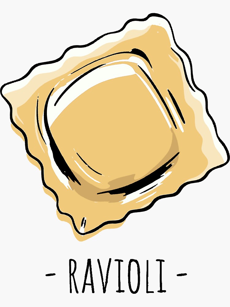 "Italian ravioli " Sticker by Yummyyums | Redbubble