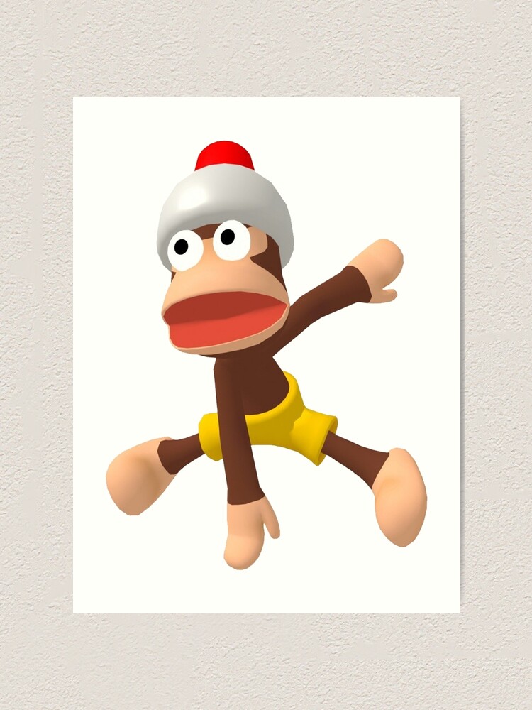 "Ape Escape 3 Monkey Dance" Art Print for Sale by Senploxfart | Redbubble
