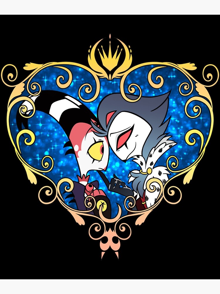 "Helluva Boss Stolas and Blitzo Heart FrameClassic ." Metal Print for ...