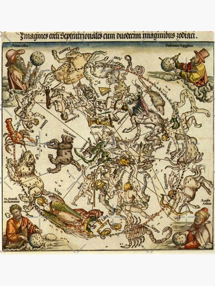 Albrecht Durer - Map Of The Northern Sky With Representations Of The ...