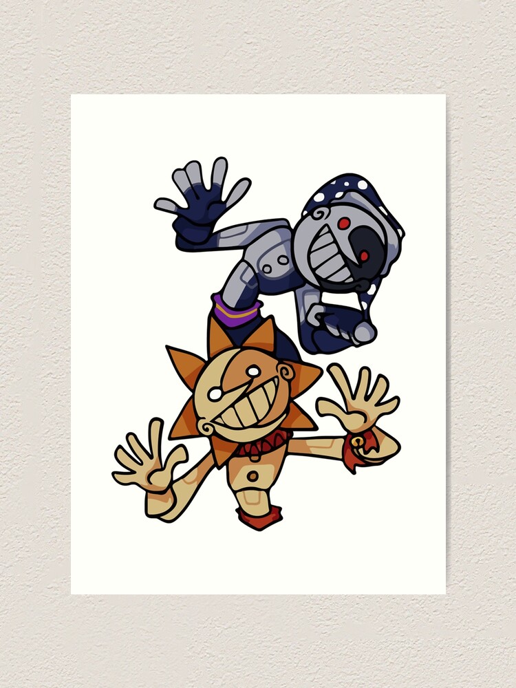 "SunDrop and MoonDrop fnaf security breach" Art Print for Sale by ...