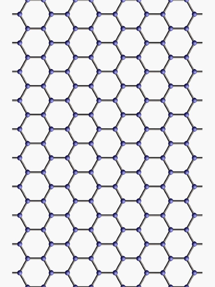 "Graphene. Carbon. Atoms. Pattern, texture, design. " Sticker by ...