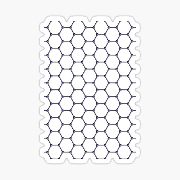 "Graphene. Carbon. Atoms. Pattern, texture, design. " Sticker by ...