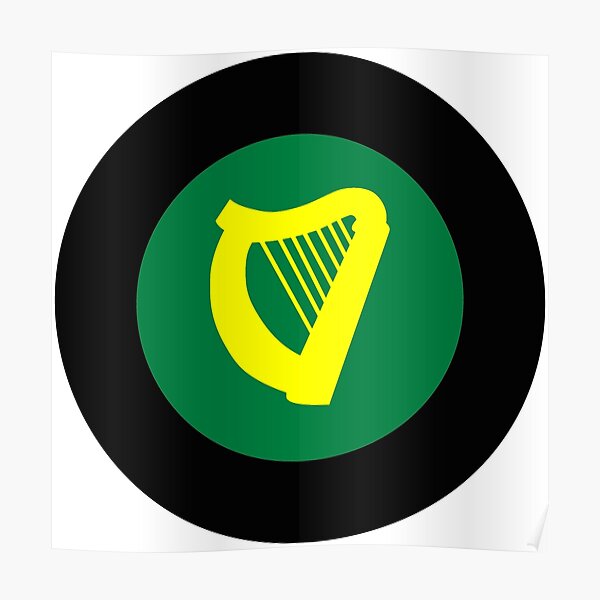 "Hibs Gold Harp Retro Mod Roundel" Poster for Sale by ModSupporters ...