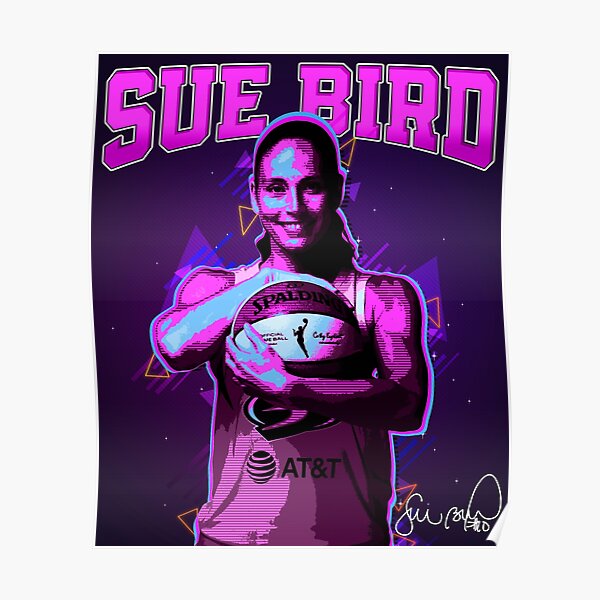 Póster «Sue Bird Legend Baloncesto 3000 Asistencias Signature Vintage ...