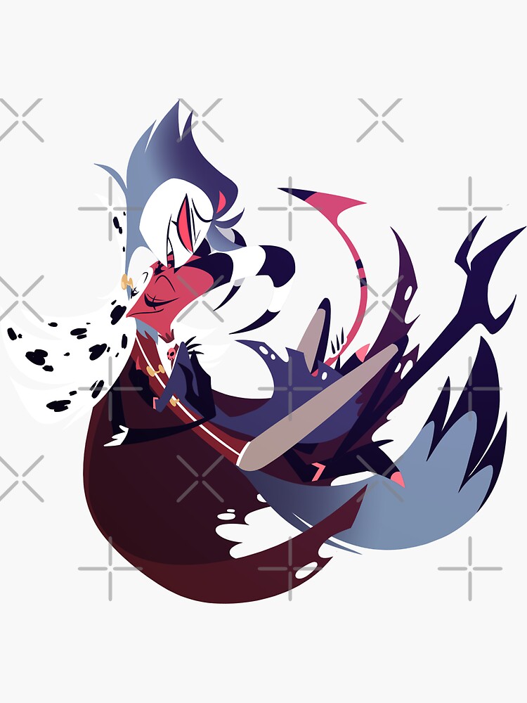 "Helluva Boss - Blitzo x Stolas" Sticker by -RotaS- | Redbubble