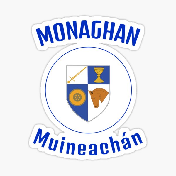 "Monaghan Muineachán with the County Crest" Sticker by PaulIreland2022 ...