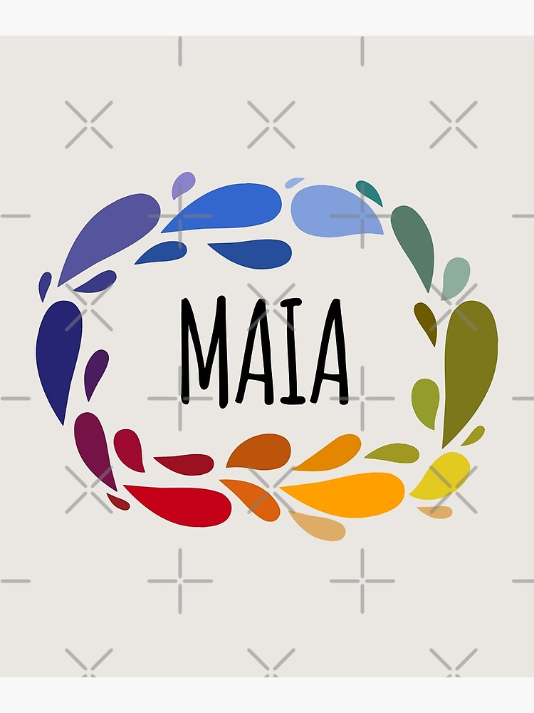 "Maia Name Cute Colorful Gift Named Maia" Poster for Sale by kindxinn ...