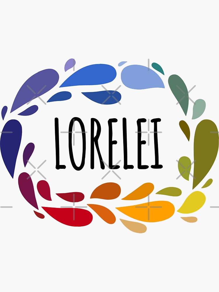 "Lorelei Name Cute Colorful Gift Named Lorelei" Sticker for Sale by ...