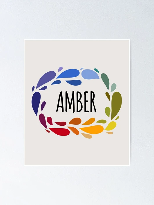 Amber Name Art