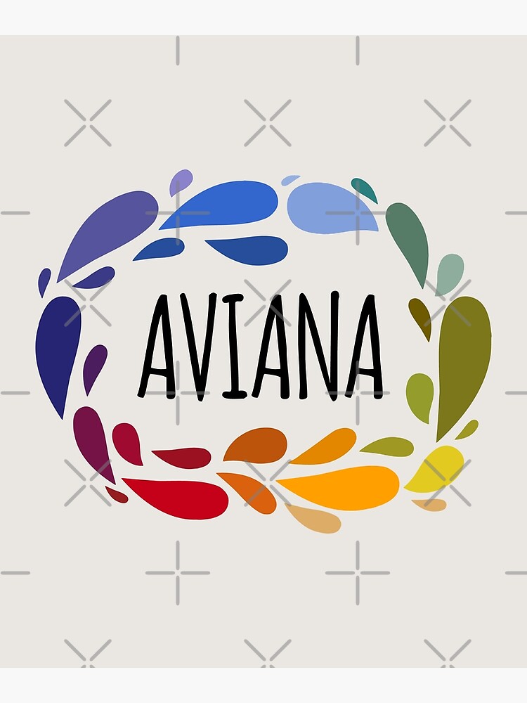 "Aviana Name Cute Colorful Gift Named Aviana" Poster for Sale by ...