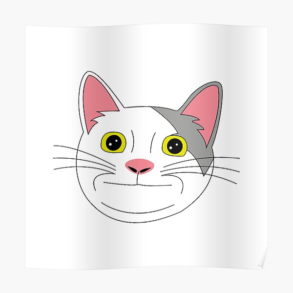 "Polite Cat, Meme cat" Poster for Sale by zaryab213 | Redbubble