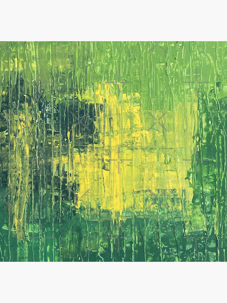 "Hay field in the fall yellow, lime green and dark green " Sticker by ...