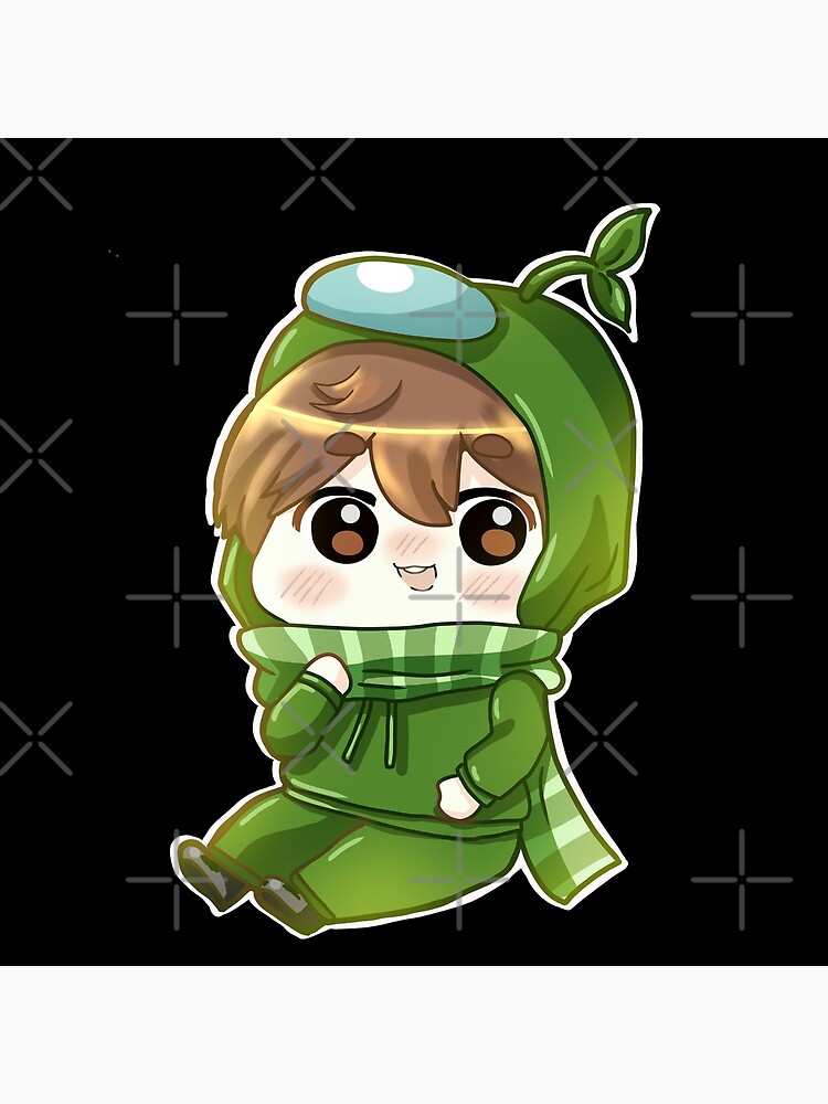 "Sykkuno Chibi Chubby Fanart Among Us" Poster by SimpleAlex | Redbubble