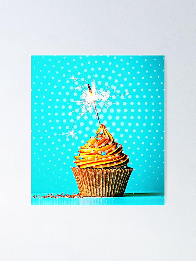 "Happy Birthday Cupcake! Pop Art - Stunning Retro, Vintage, Cupcake ...