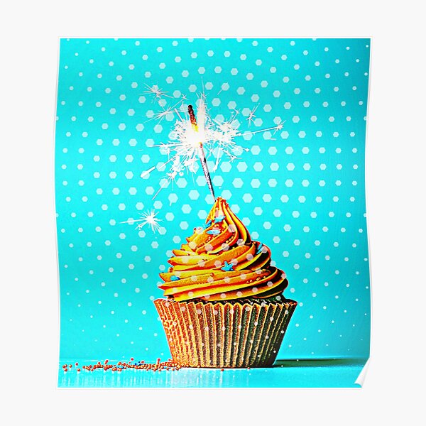 "Happy Birthday Cupcake! Pop Art - Stunning Retro, Vintage, Cupcake ...