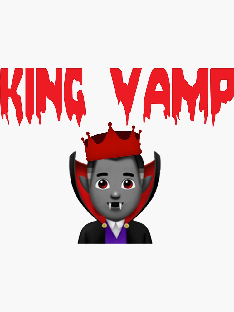 "King Vamp" Sticker by Dalius23 | Redbubble