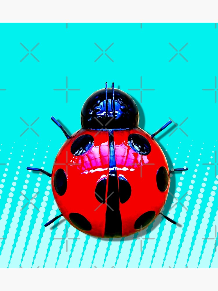 "Cute Ladybug Bug - Nature Inspired Ladybug Pop Art Design" Poster by ...