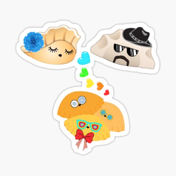 "cute Potstickers the family stickers" Sticker for Sale by color-idea ...