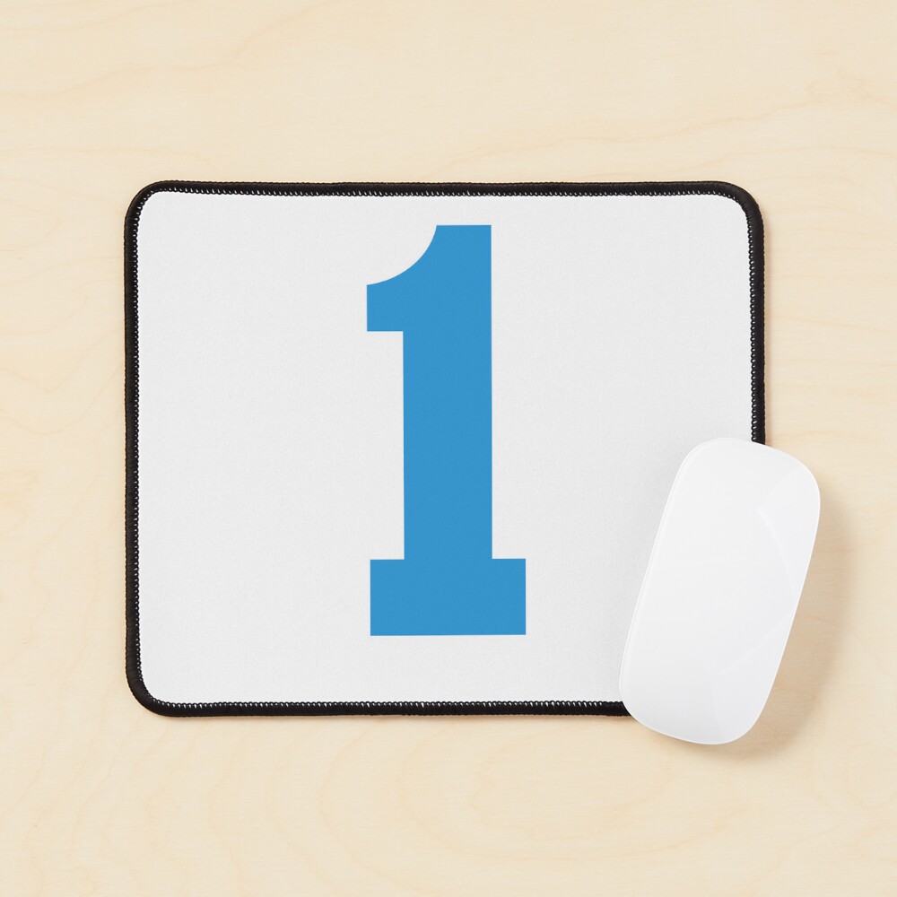 "Number 1, Blue one, Sports number 1" Sticker for Sale by TheCultStuff ...