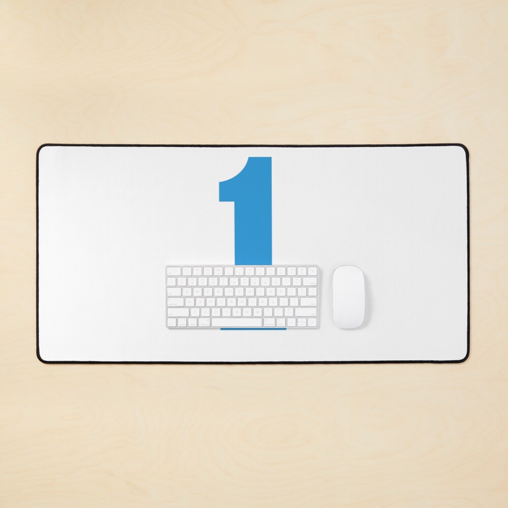 "Number 1, Blue one, Sports number 1" Sticker for Sale by TheCultStuff ...