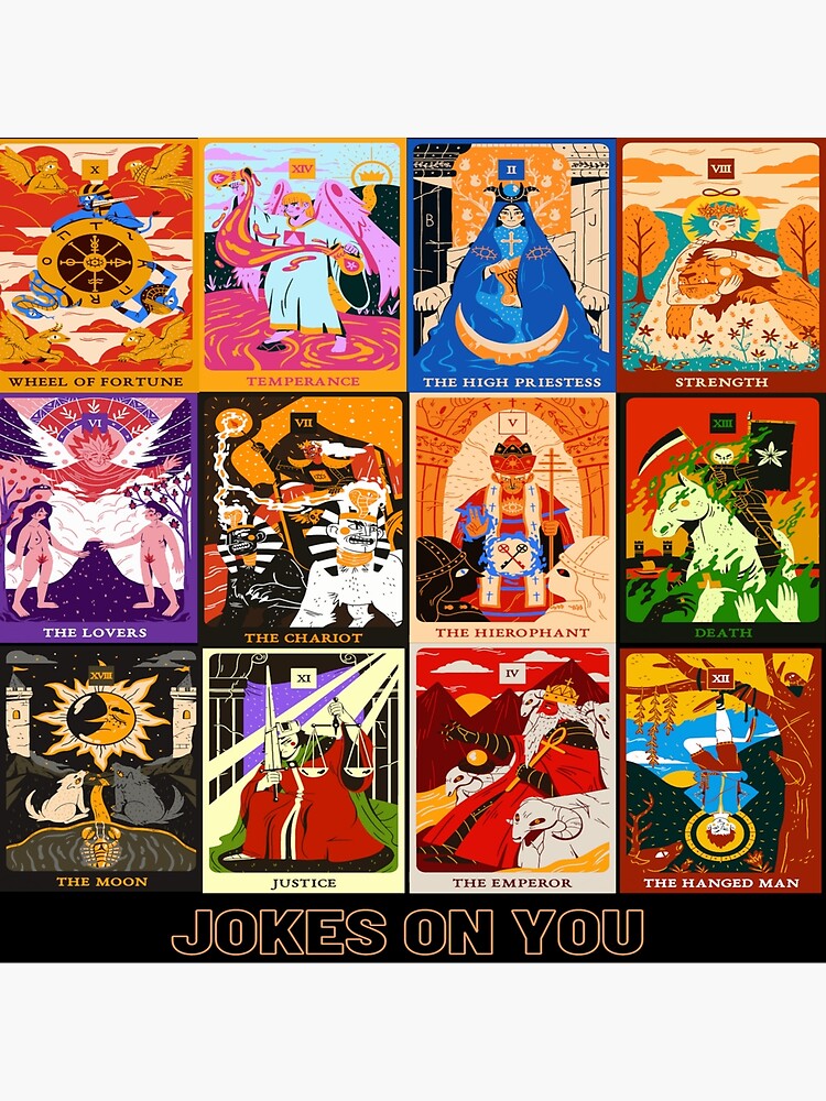 "TAROT jokes on you" Poster by baranikov | Redbubble