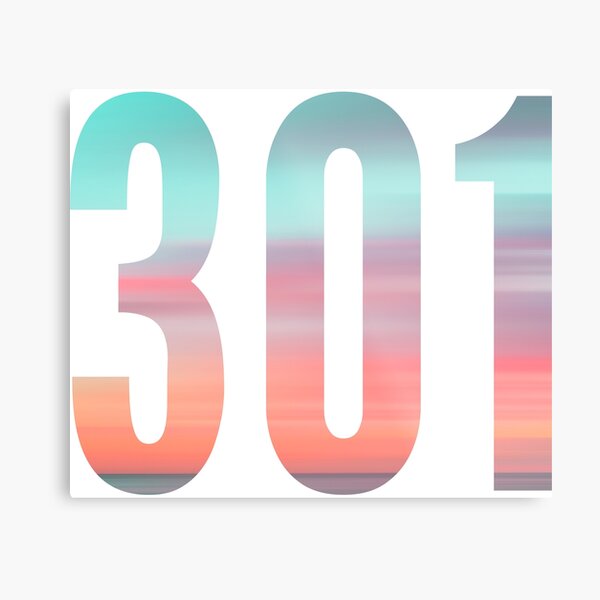 Lámina metálica «301 código de área código postal ubicación luz playa ...