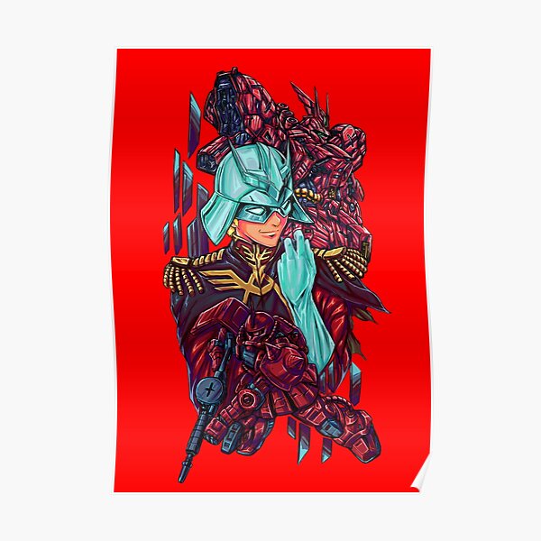 "Char Aznable red comet" Poster by sabartgunpla | Redbubble