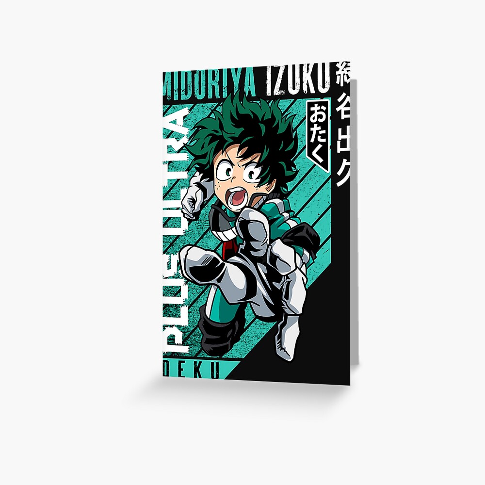 "Deku Midoriya Izuku, My Hero Academia" Greeting Card by JoanneQuezada ...