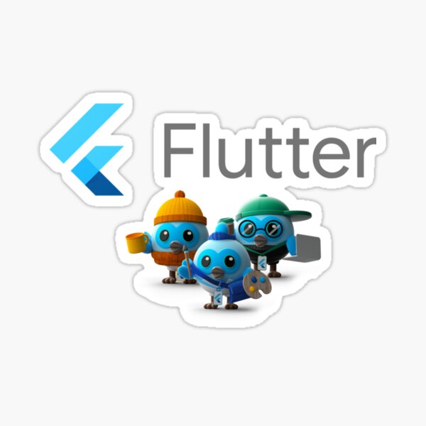 "Google Flutter-Dash s " Sticker by TheMaeBLifes | Redbubble