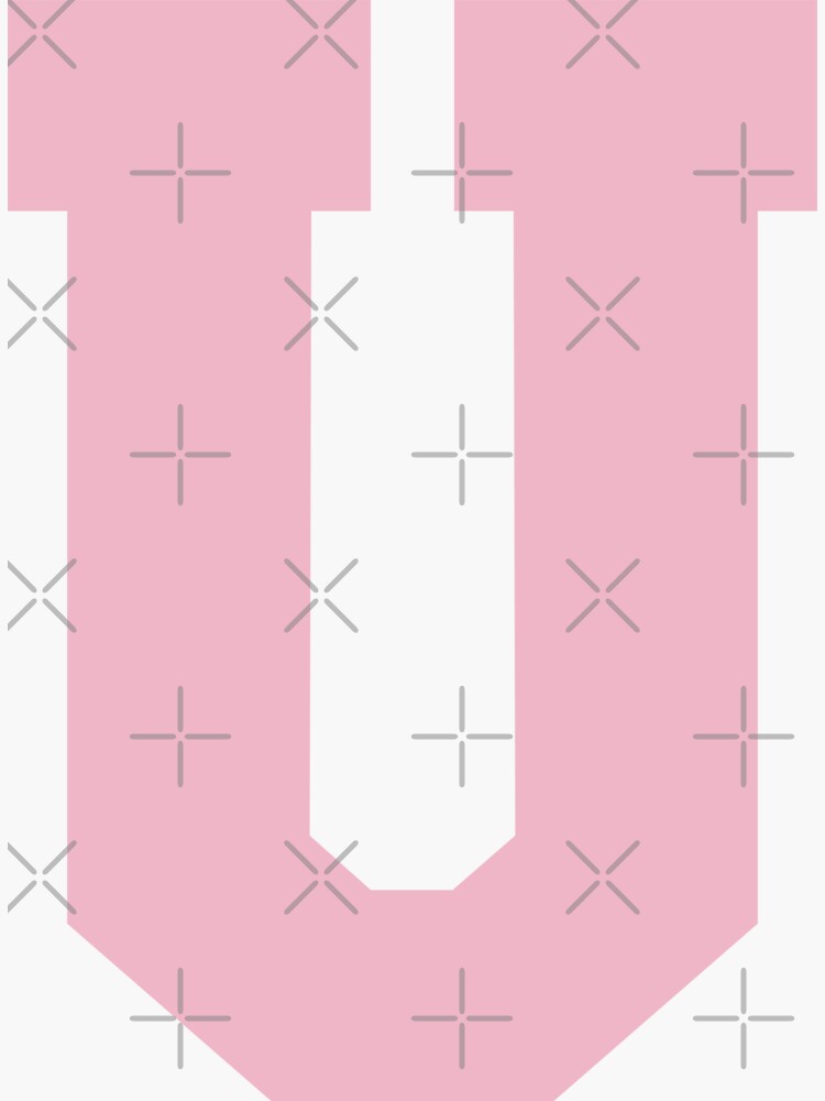 "Alphabet, Rose U, Sports letter U" Sticker for Sale by TheCultStuff ...