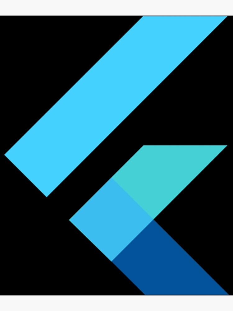"Flutter Logo " Poster by TheMaeBLifes | Redbubble
