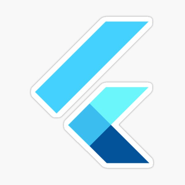 "Flutter Logo " Sticker for Sale by TheMaeBLifes | Redbubble